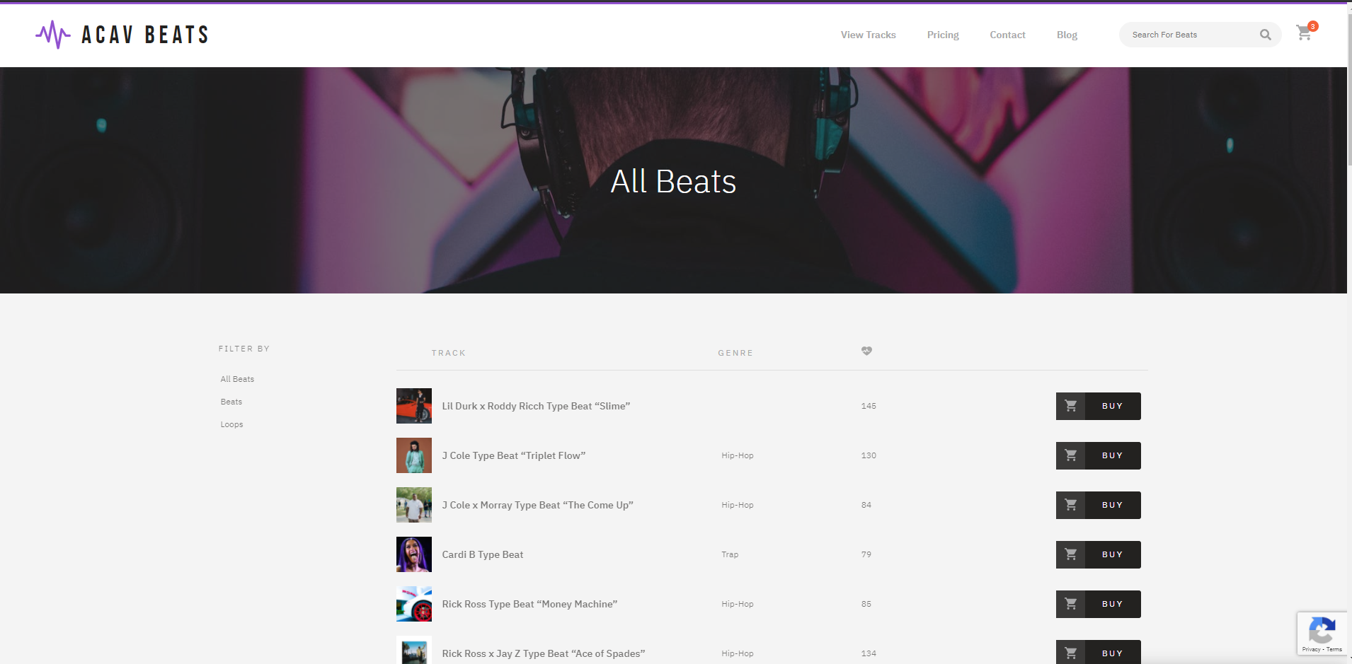 UI Theme – BeatStore